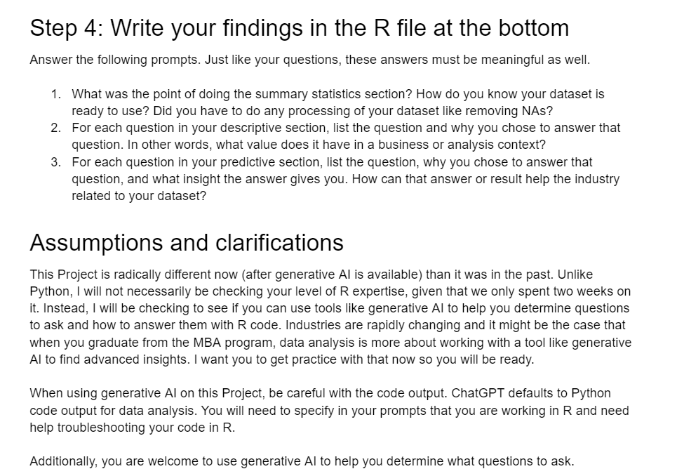 Solved You are allowed and encouraged to use generative AI | Chegg.com