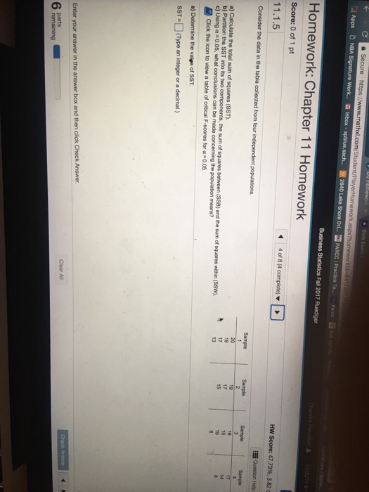 Solved Homework Chapter 11 Homework Score 0 Of 1 Pt Hw