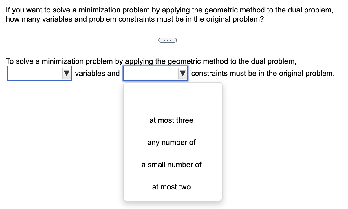 If you want to solve a minimization problem by | Chegg.com