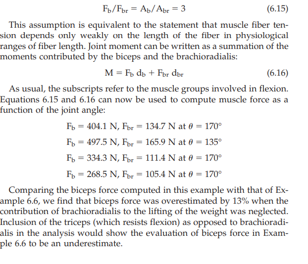 Example 6.7. Consider the flexion of the forearm | Chegg.com