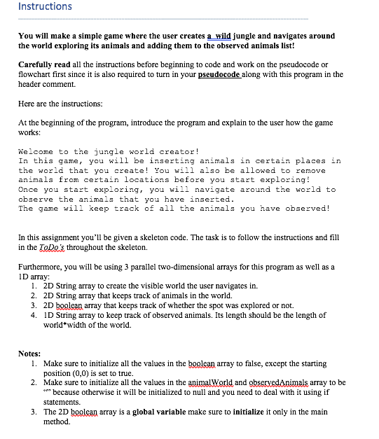 Solved Instructions You will make a simple game where the | Chegg.com