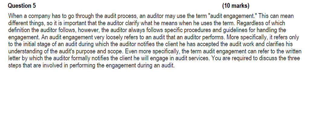 Solved Question 5 (10 marks) When a company has to go | Chegg.com
