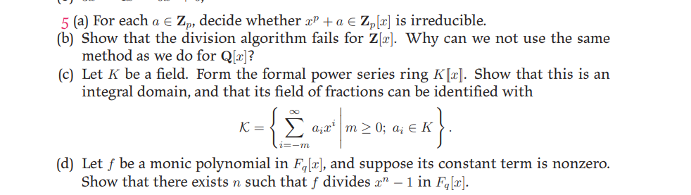 The symbol Q denotes the set of rational numbers; q | Chegg.com