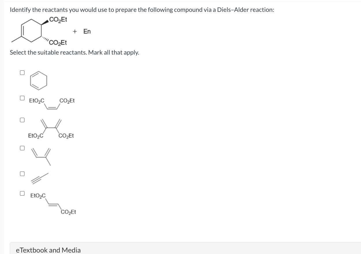 Solved Identify the reactants you would use to prepare the | Chegg.com