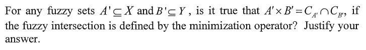 Solved Given two discrete universes of discourse X = {1, 2, | Chegg.com