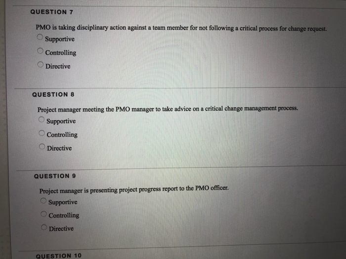 Solved QUESTION 1 Project manager and the PMO manager | Chegg.com