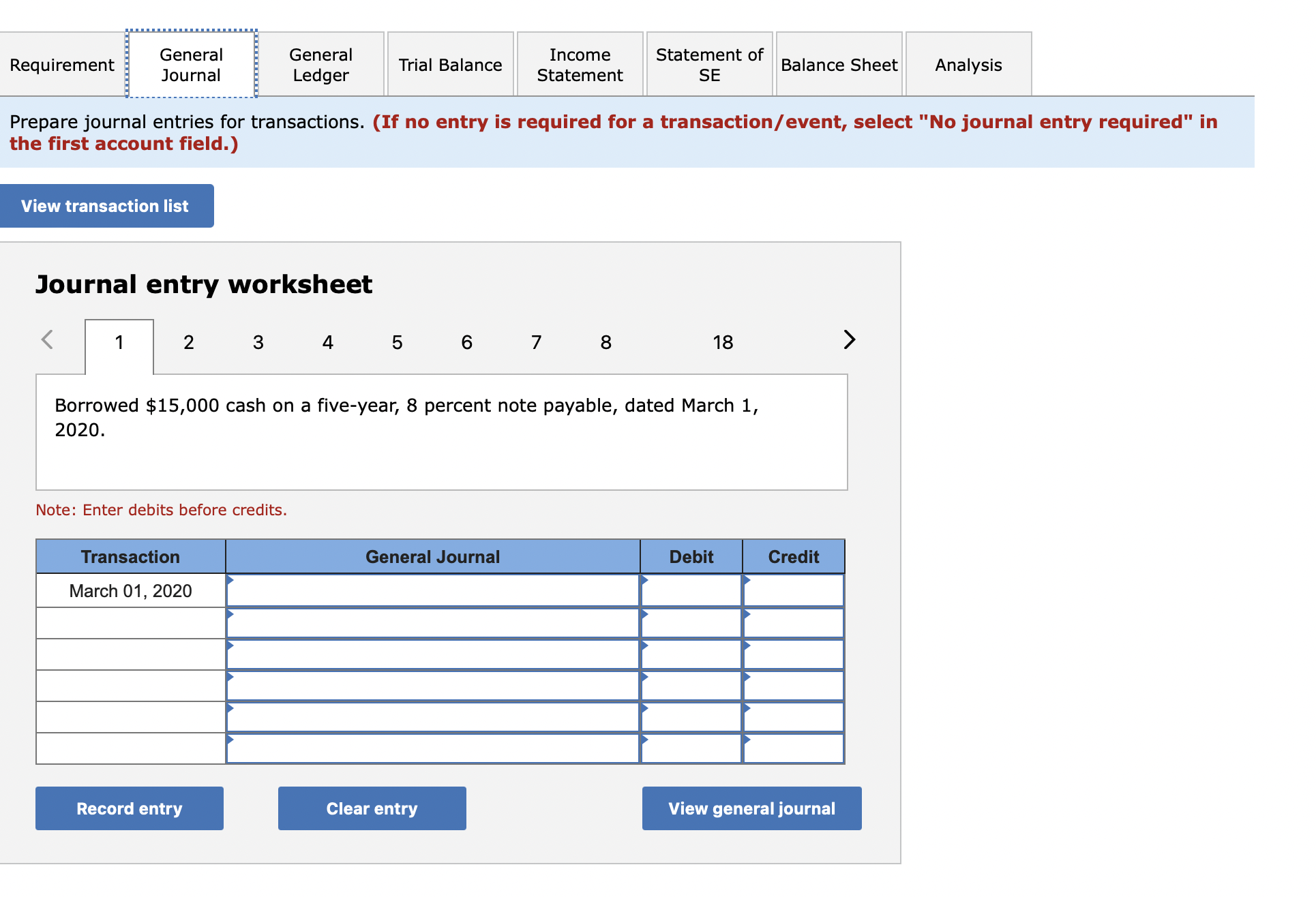 Solved COMP4-1 (Static) Recording Transactions (Including | Chegg.com