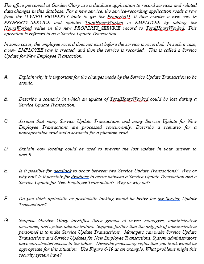 Solved Exercise 03: GARDEN GLORY PROJECT Garden Glory wants | Chegg.com