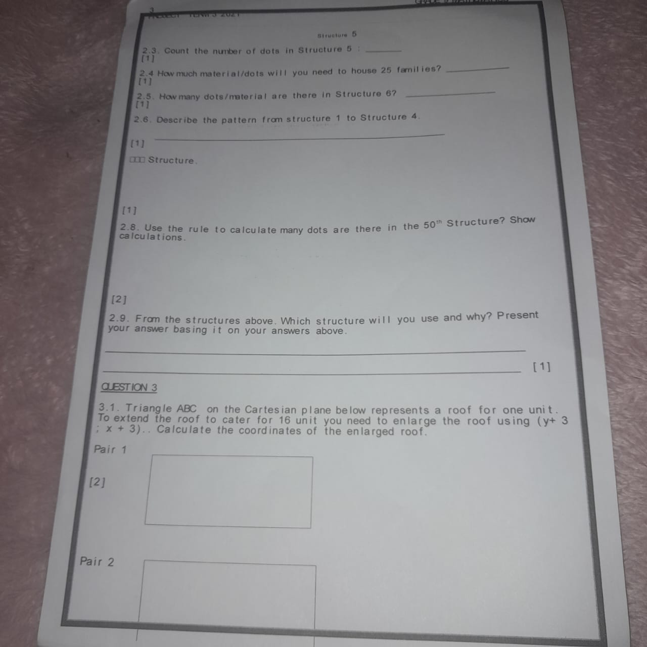 [1] 2.8. Use the rule to calculate many dots are | Chegg.com