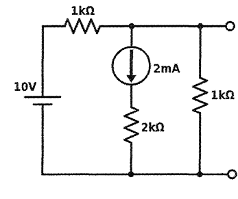 Solved Find the voltage across the 1k resistor, using the | Chegg.com