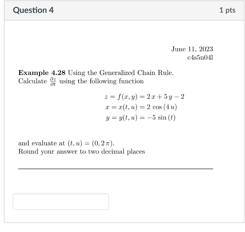 Solved Example 4.28 Using the Generalized Chain Rule. | Chegg.com