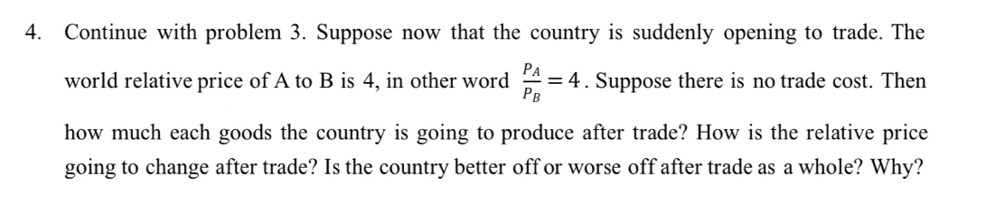 Solved Continue with problem 3. ﻿Suppose now that the | Chegg.com