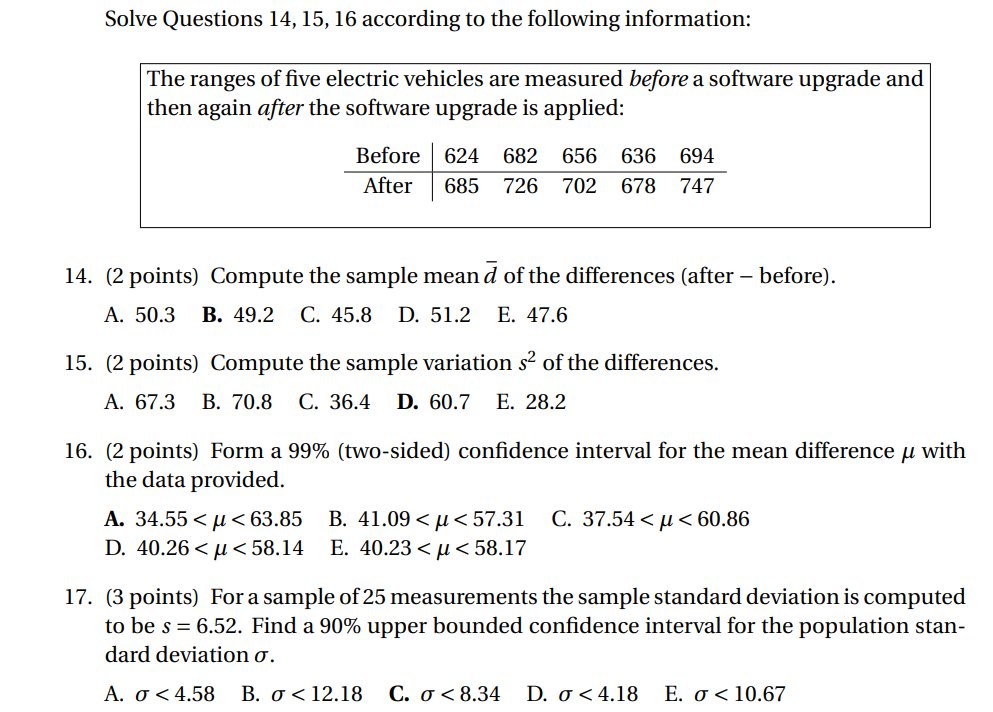 Solved Solve Questions 14, 15, 16 ﻿according to the | Chegg.com