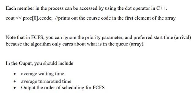 Solved Write a C++ code for FCSF to schedule courses. | Chegg.com