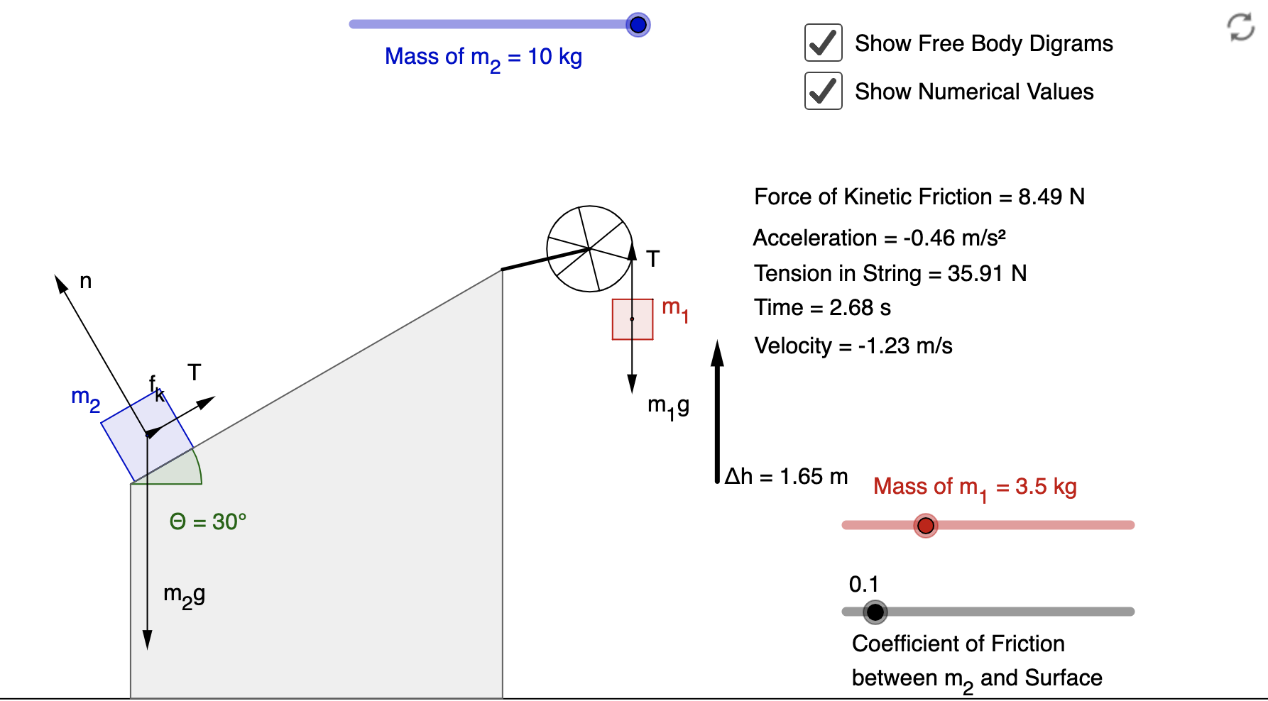 Solved Is the tension in the string greater in magnitude | Chegg.com