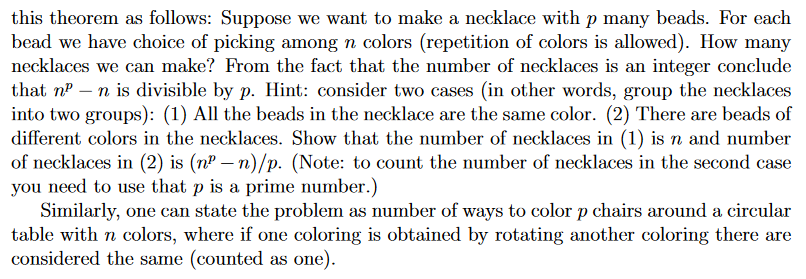 Solved Problem 7: (bonus) Let n be any integer and let p be | Chegg.com