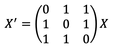 Solved X' = /0 0 1 1 0 1 1 1 1 X 0. | Chegg.com