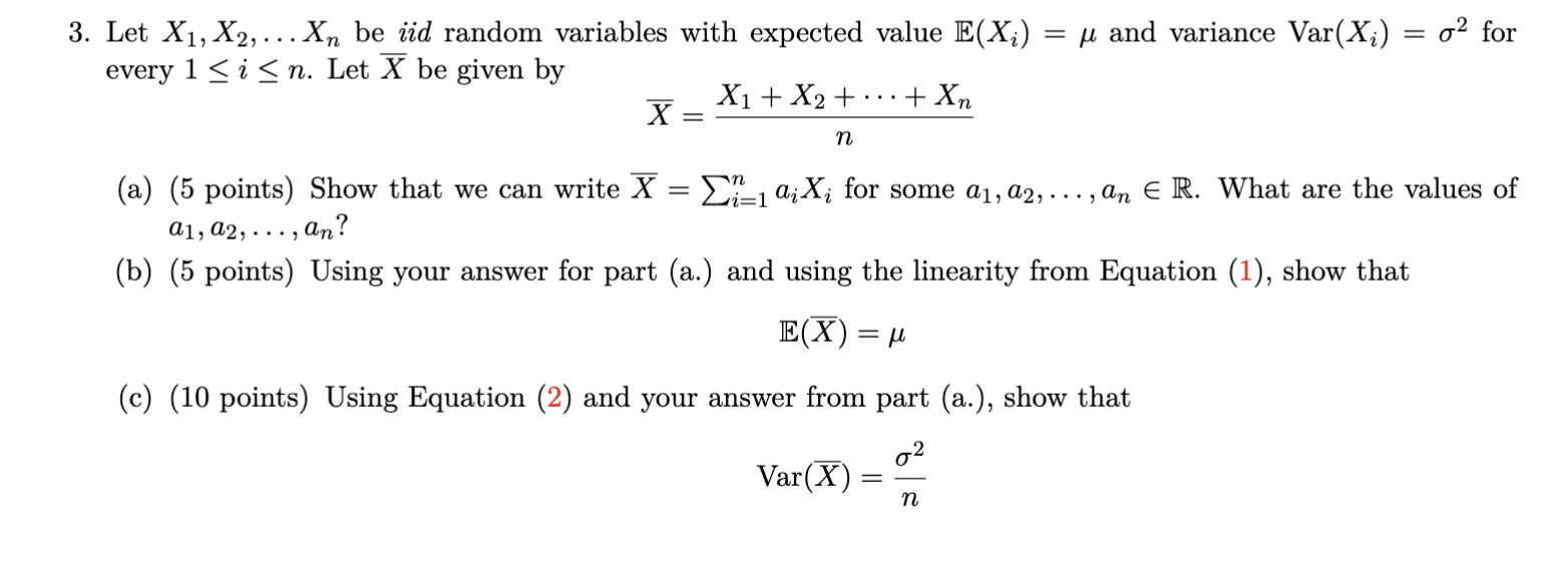 Solved Let x1,x2,dotsxn ﻿be iid random variables with | Chegg.com