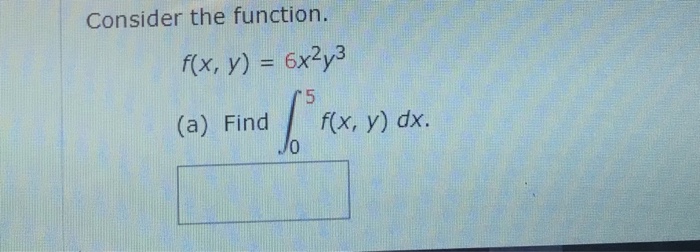 Solved Consider the function. f(x, y) = 6x3x3 y2y3 (a) Find | Chegg.com