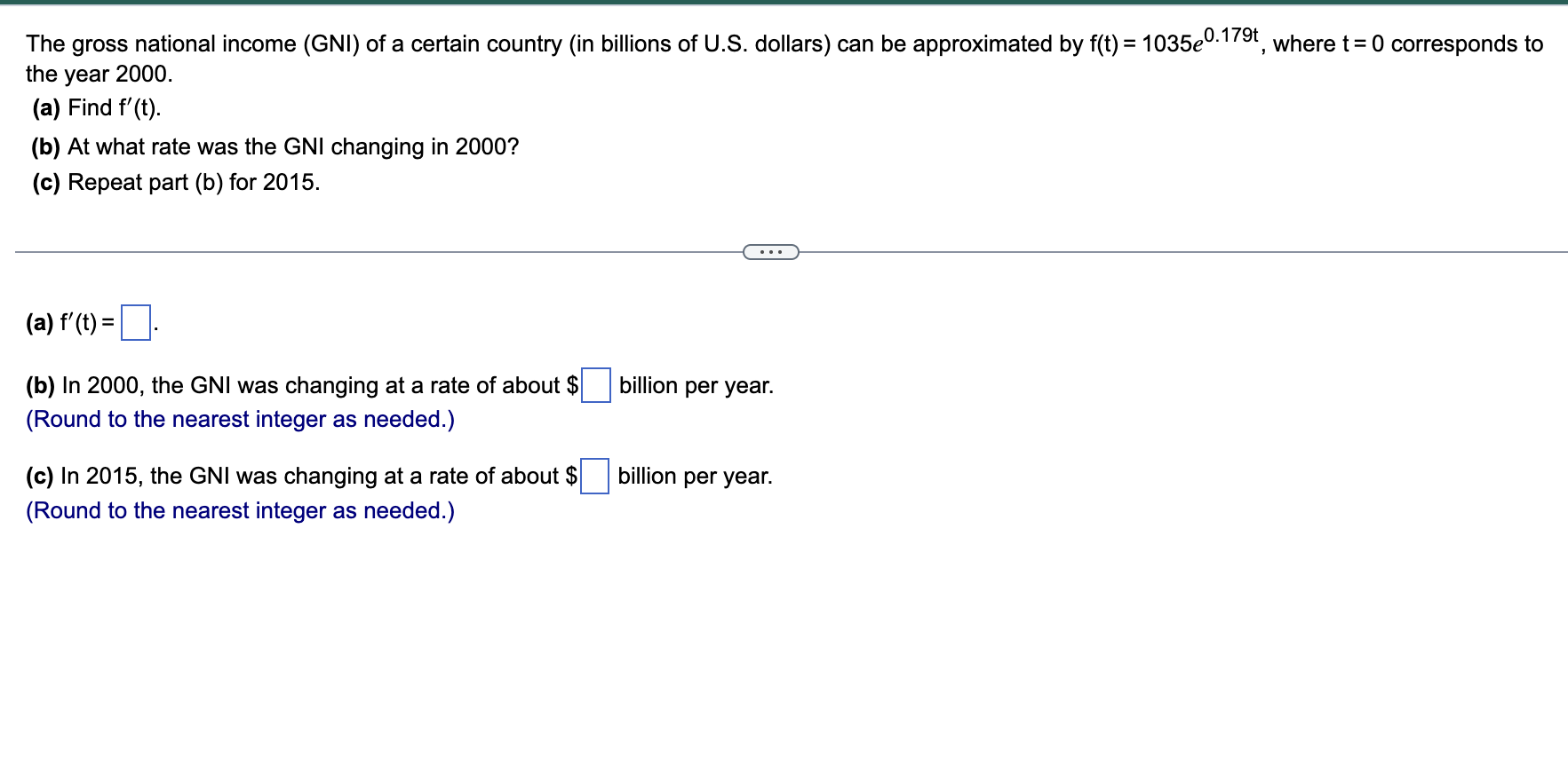 Solved The gross national income (GNI) of a certain | Chegg.com