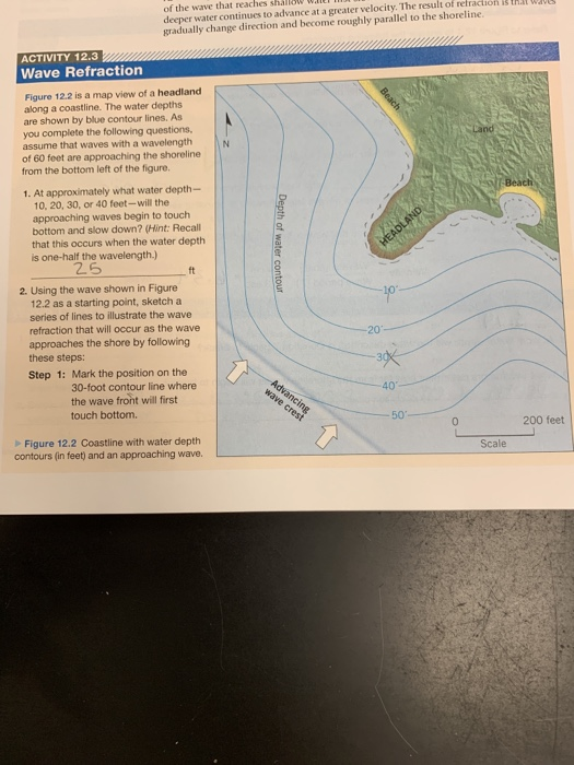 Solved Of The Wave That Reaches Shall8w Deeper Water Chegg solved-of-the-wave-that-reaches-shall8w-deeper-water-chegg