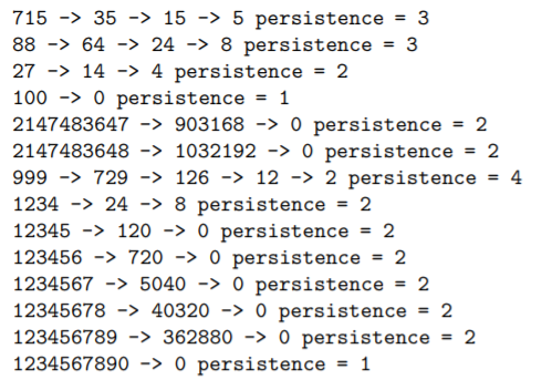 Solved Multiplying the digits of an integer and continuing | Chegg.com