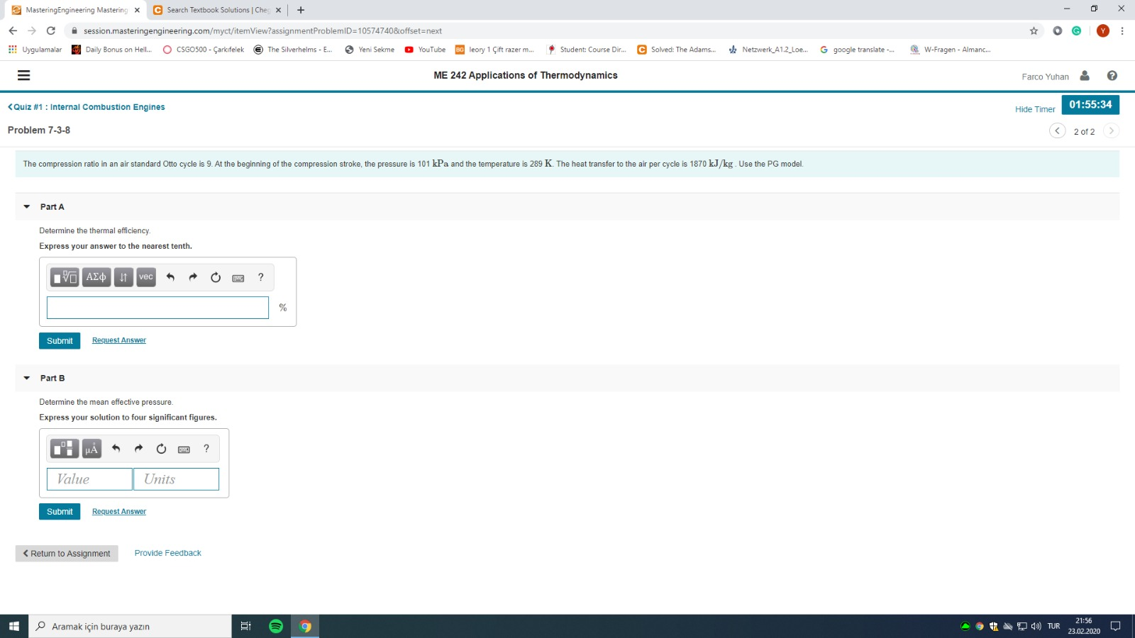 Solved Mastering Engineering Mastering x C Search Textbook | Chegg.com