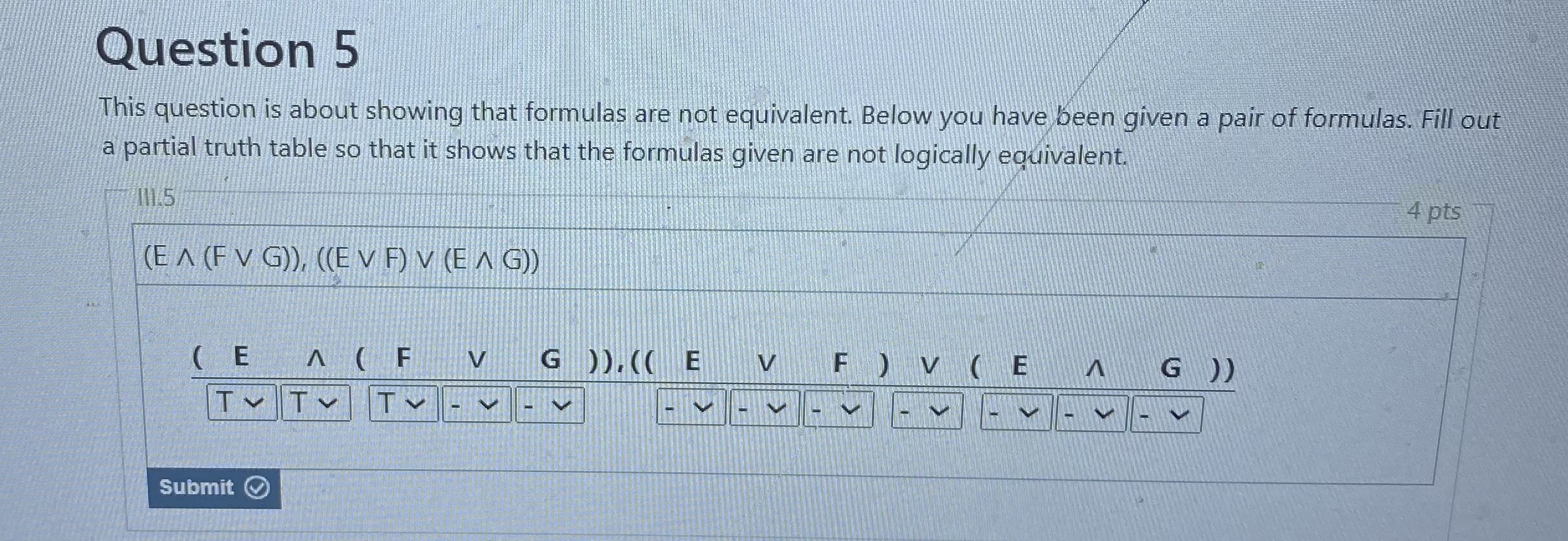 This question is about showing that formulas are not | Chegg.com