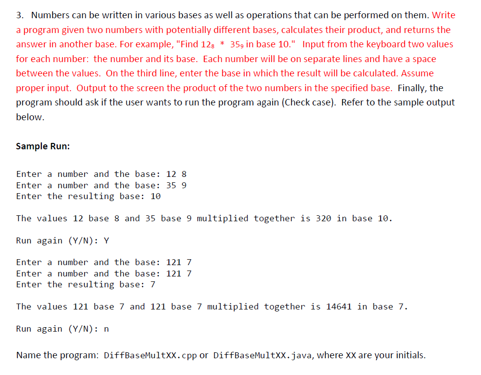 Solved Numbers can be written in various bases as well as | Chegg.com