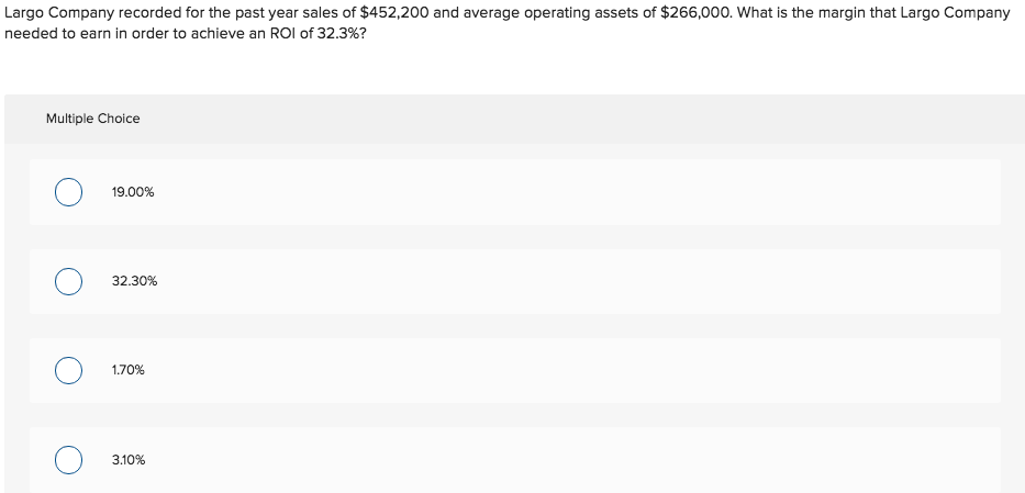 Solved Largo Company recorded for the past year sales of | Chegg.com