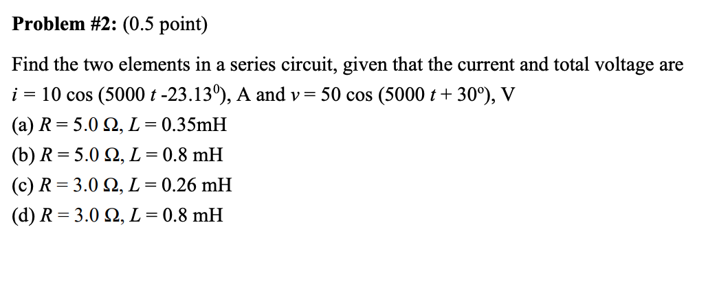 Solved Problem #2: (0.5 point) Find the two elements in a | Chegg.com