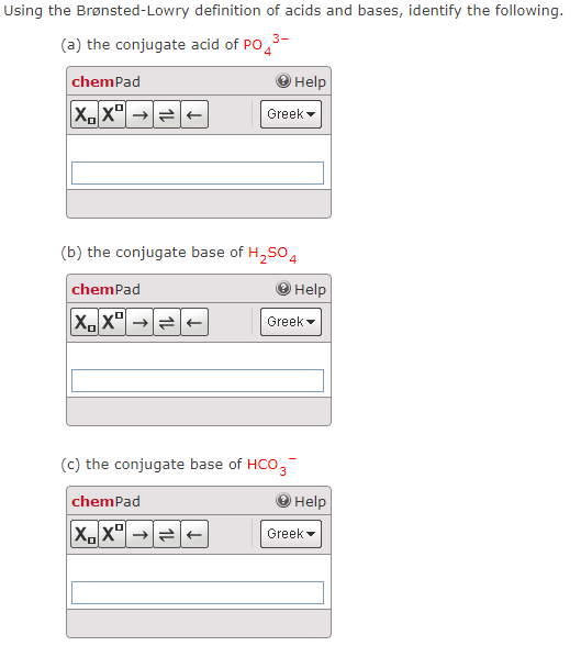 Solved Using the Brønsted-Lowry definition of acids and | Chegg.com