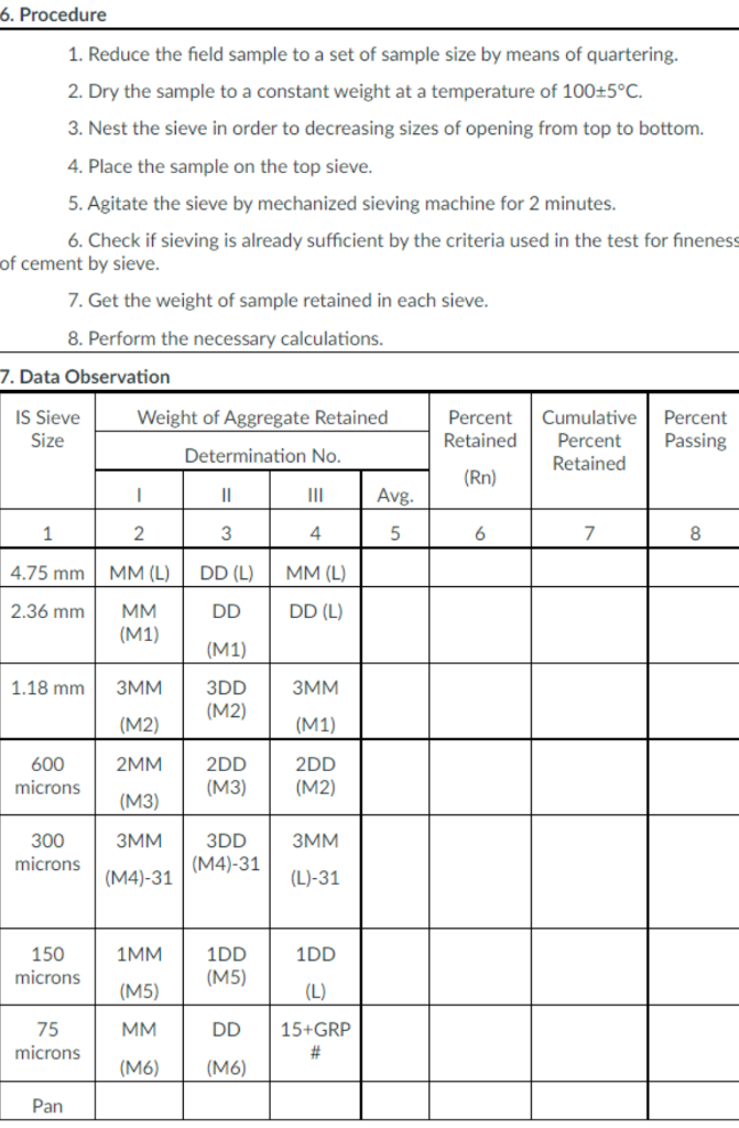 1. Reduce the field sample to a set of sample size by | Chegg.com