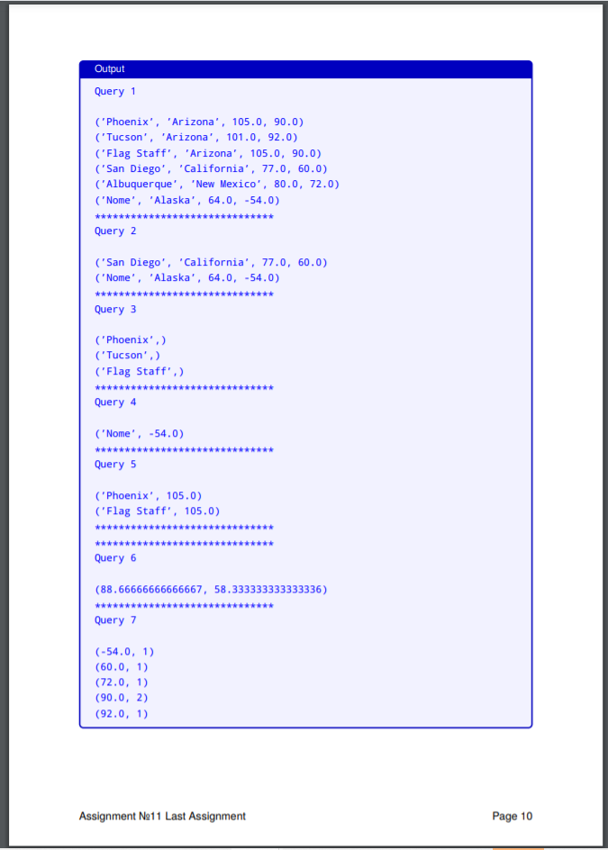 Solved Problem 3: Queries In class we were introduced to SQL | Chegg.com