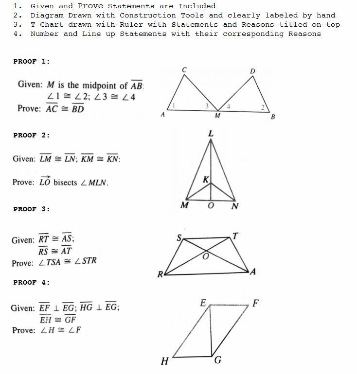 Solved 1. Given and Prove Statements are Included 2. Diagram | Chegg.com