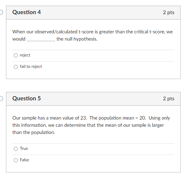 Solved 4 Answer Is Reject Or Fail To Reject 5
