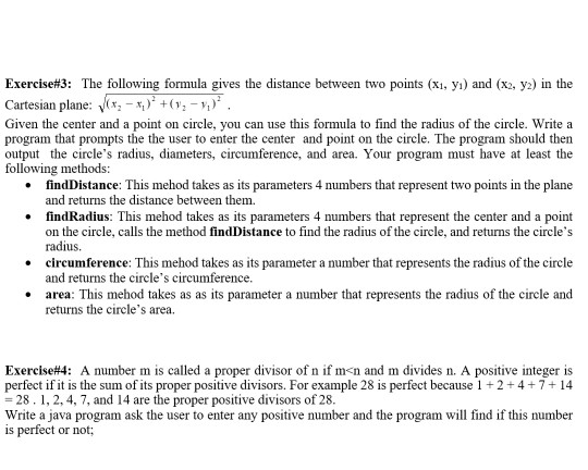 Solved Exercise#3: The following formula gives the distance | Chegg.com