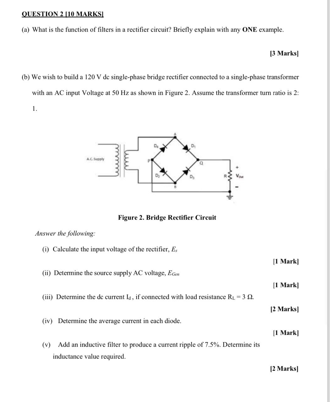 Solved OUESTION 2 [10 ﻿MARKS] (a) ﻿What is the function of | Chegg.com