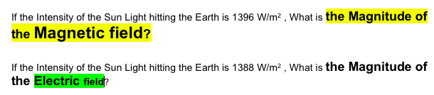 Solved If the Intensity of the Sun Light hitting the Earth | Chegg.com
