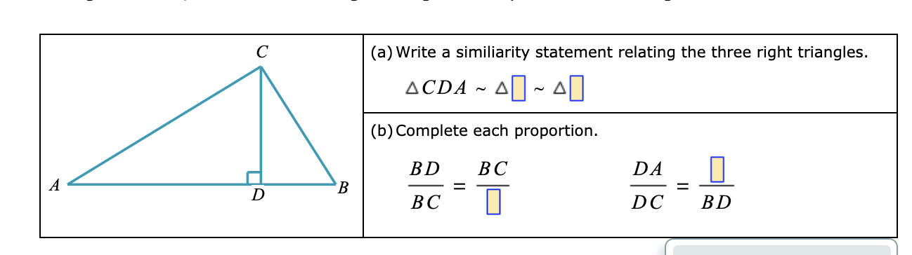 Solved (a) Write a similiarity statement relating the three | Chegg.com