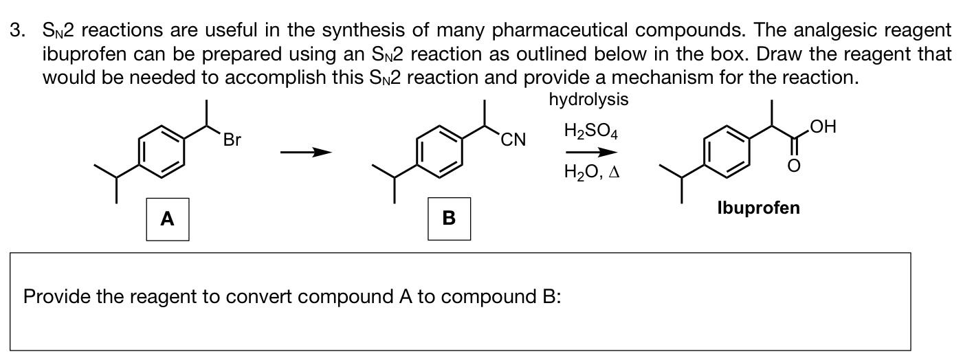 Solved SN2 reactions are useful in the synthesis of many | Chegg.com