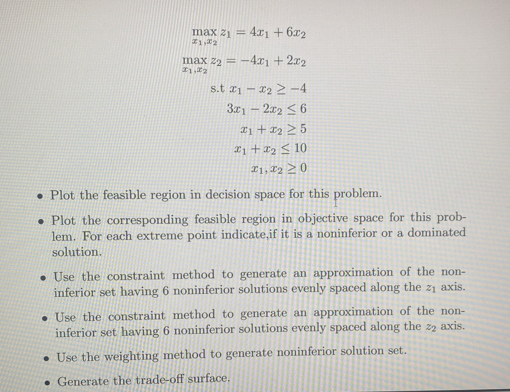 Solved solve this using graph alsoUse the weighting method | Chegg.com