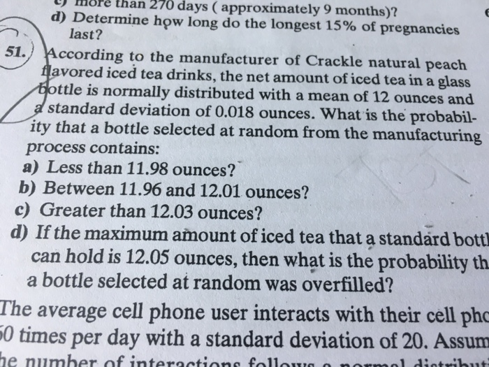 Solved than 270 days ( approximately 9 months)? d) Determine | Chegg.com
