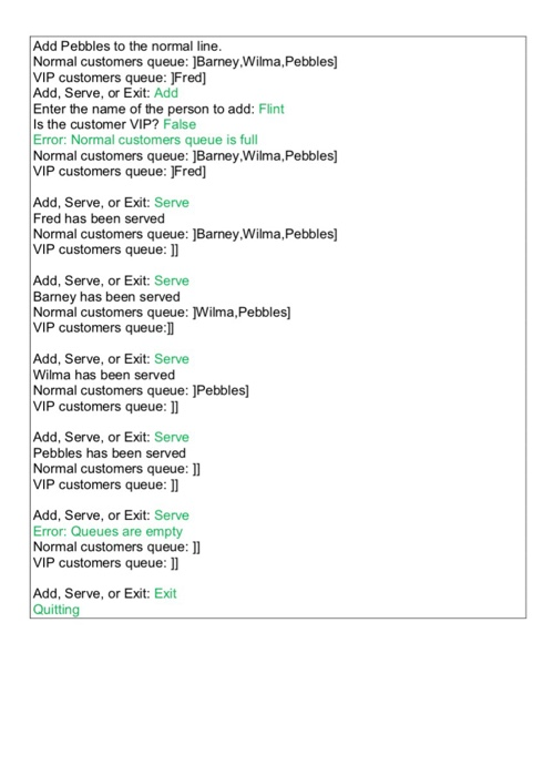 Solved Q2 Write A Program To Simulate Two Waiting Queues At