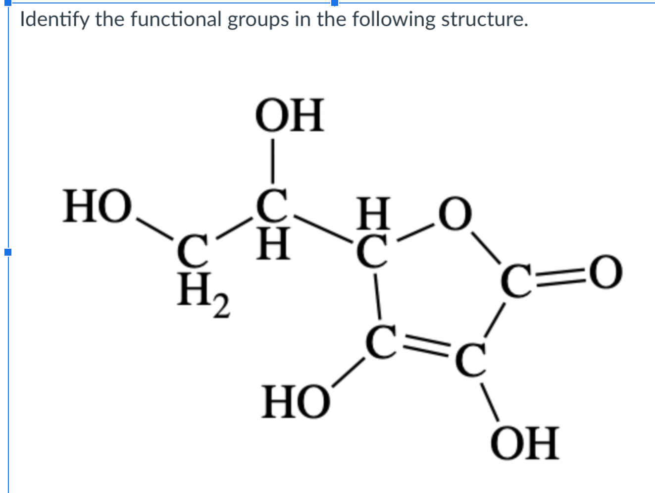 Solved Identify the functional groups in the following | Chegg.com