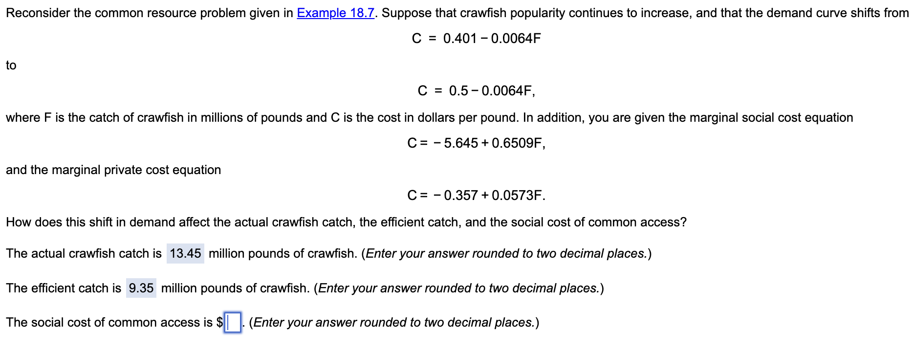 Solved Reconsider the common resource problem given in | Chegg.com
