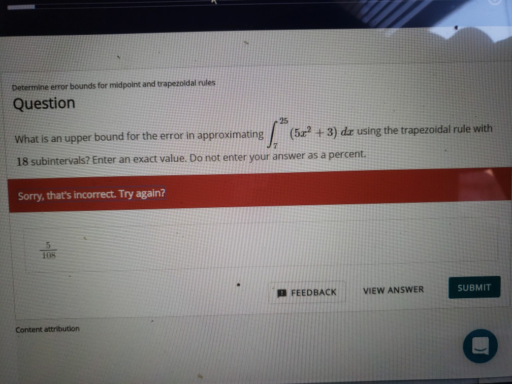 Solved Determine error bounds for midpoint and trapezoidal | Chegg.com