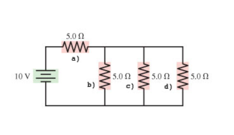 Solved Part A: Find the current through resistor a) in the | Chegg.com