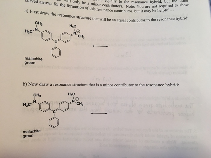 Solved First draw the resonance structure that will be an | Chegg.com