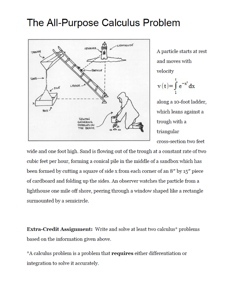 Solved The All-Purpose Calculus Problem LIGHTHOUse OBSERVER | Chegg.com
